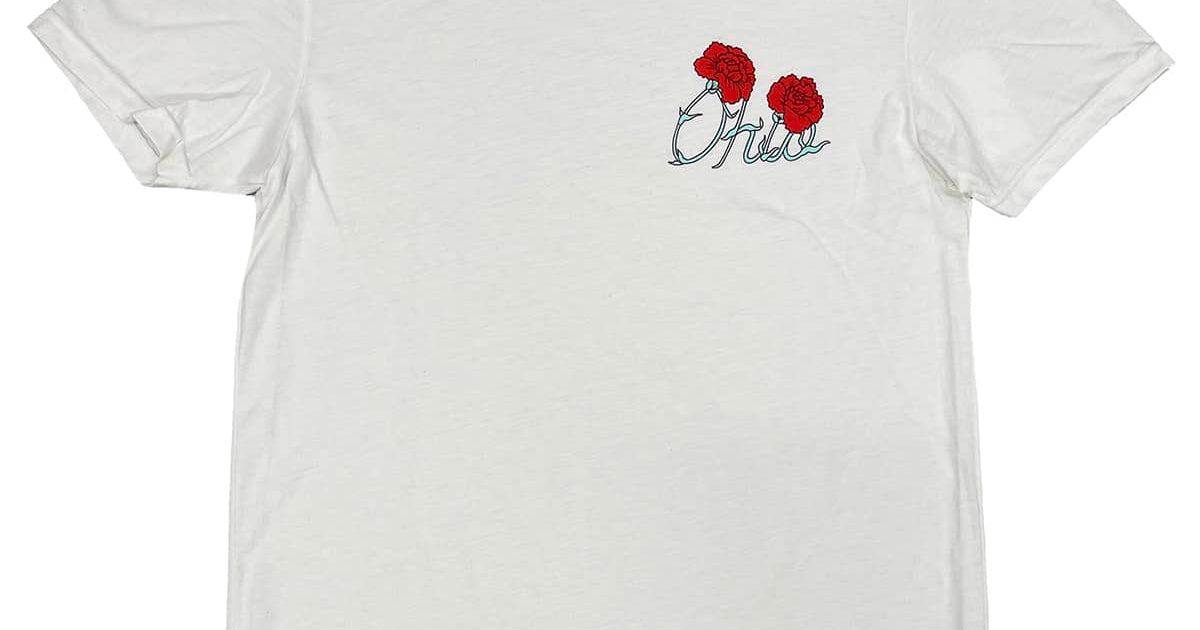 Ohio Carnation Script Shirt | Ohio Flower Shirt – Jupmode