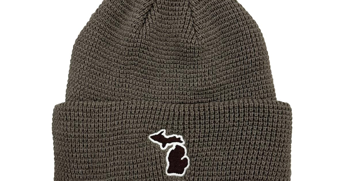 Michigan Silhouette Beanie | Michigan Winter Hat – Jupmode