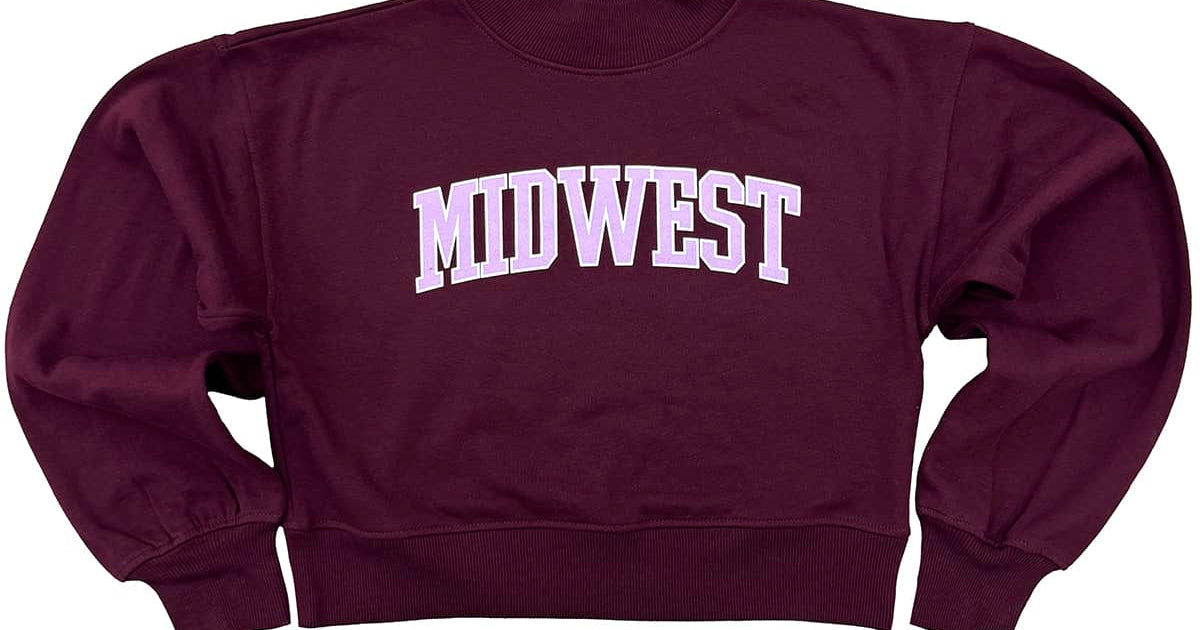 Midwest Mock Neck Sweatshirt | Vintage Midwest Crewneck – Jupmode