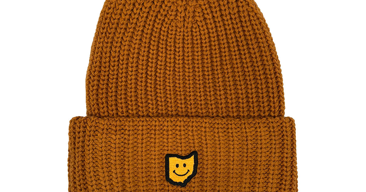 Ohio Smiley Beanie | Ohio Winter Hat – Jupmode