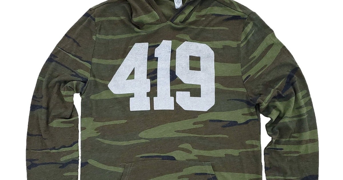 419 Area Code Long Sleeve Hooded Camo Shirt – Jupmode