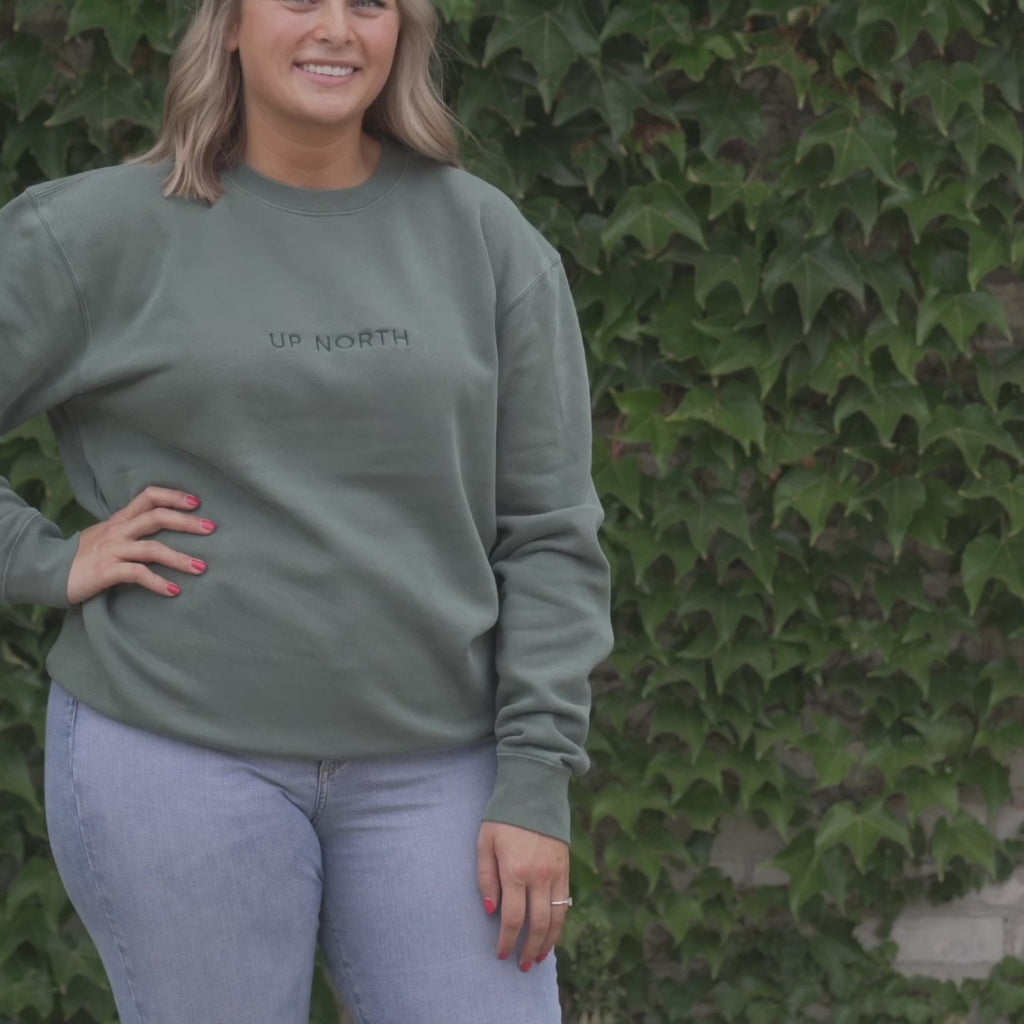 Up North Embroidered Sweatshirt | Michigan Upper Peninsula Crew — Jupmode