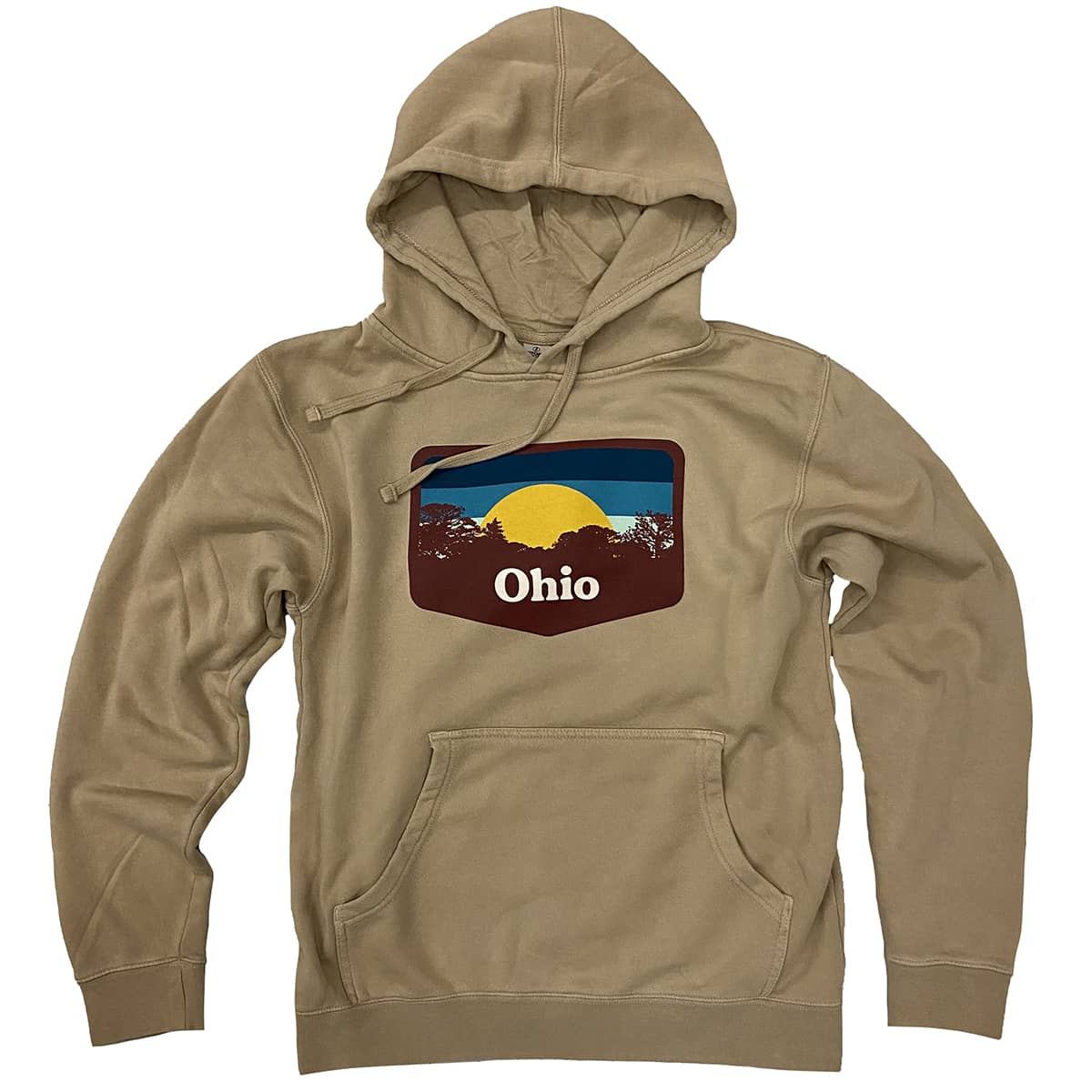 Ohio Sunset Pigment Dyed Hoodie | Ohio Sweatshirt – Jupmode