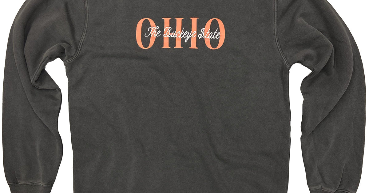 Ohio The Buckeye State Sweatshirt | State of Ohio Crew Sweatshirt – Jupmode