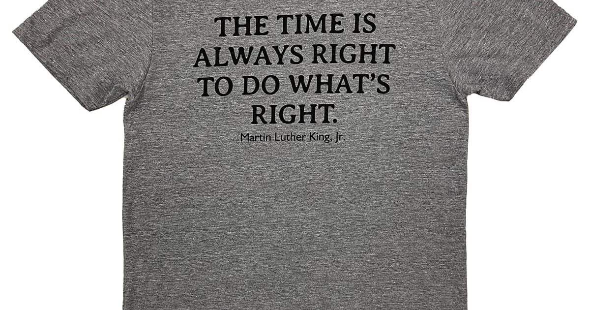 The Time is Always Right Shirt (Discontinued) – Jupmode