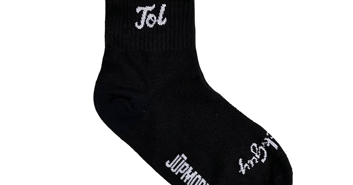 Tol Script Quarter Crew Socks | Toledo Script Socks – Jupmode