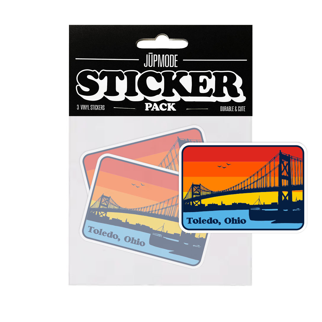 3-Pack Toledo High Level Bridge Sticker (Discontinued) – Jupmode
