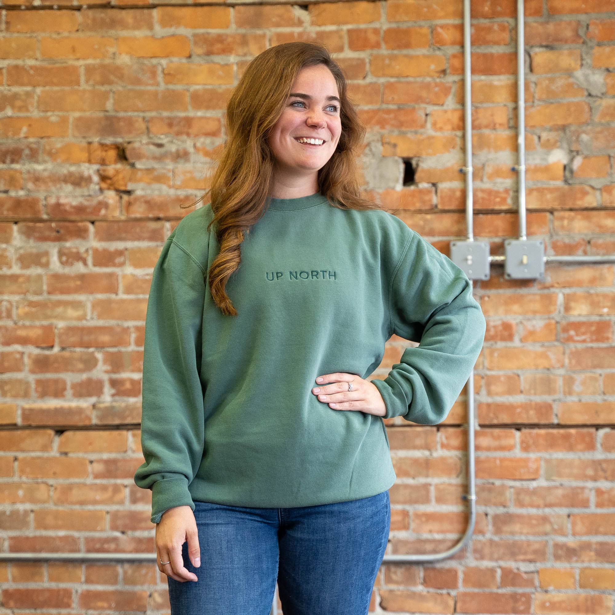 Up North Embroidered Sweatshirt | Michigan Upper Peninsula Crew – Jupmode