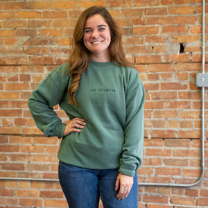 Up North Embroidered Sweatshirt | Michigan Upper Peninsula Crew — Jupmode